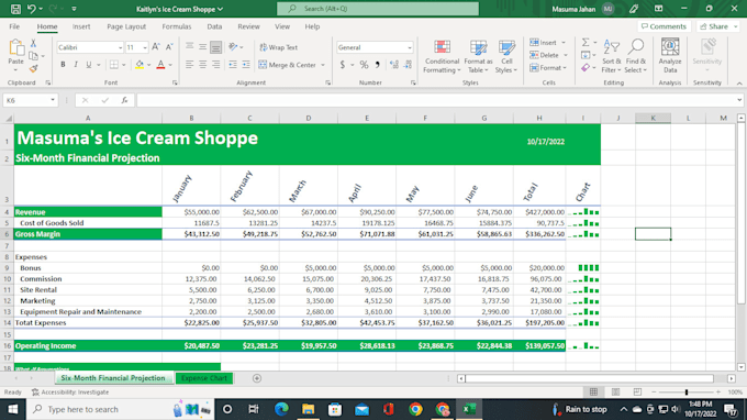 In excel, google sheets, data entry, data cleaning, charts by Masumajahan298 | Fiverr