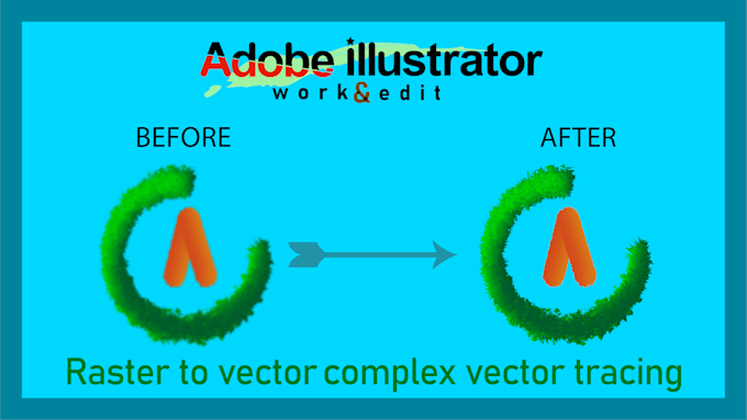 Redraw, convert to vector trace logo, dxf, vectorize, retrace, image to vector by Haroonali1997 ...