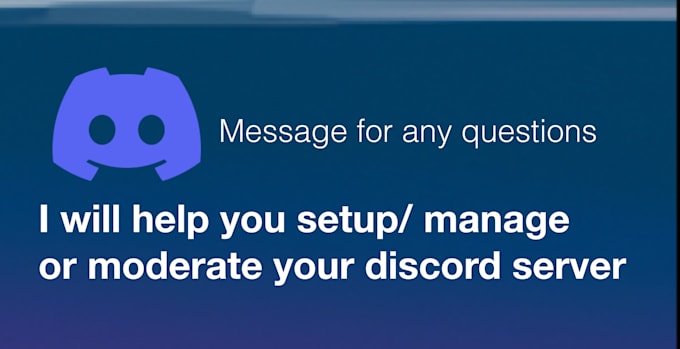 Manage and or moderate your discord server by Usecodegtx | Fiverr