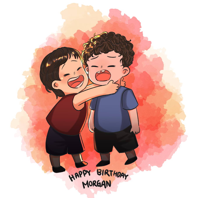 Draw chibis with personalised messages by Tellia_q | Fiverr