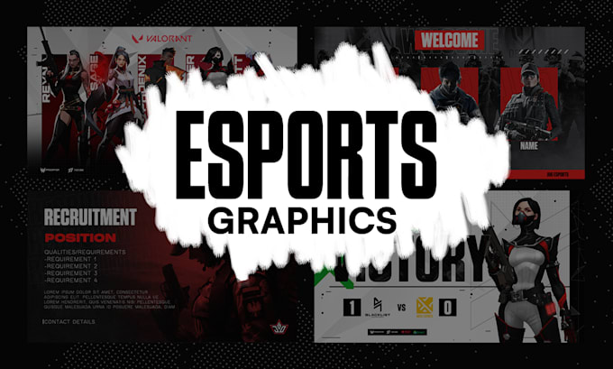 Design esports graphics for your esports org by Rence_digiarts | Fiverr