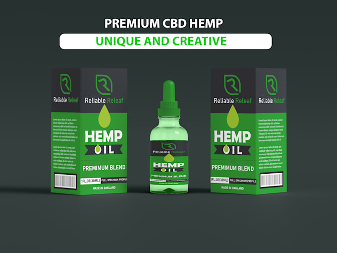 Design professional cbd label hemp label bottle label and packaging ...