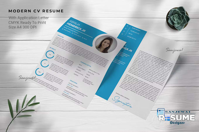 Do clean attractive resume design cv design by Sanjewa1 | Fiverr