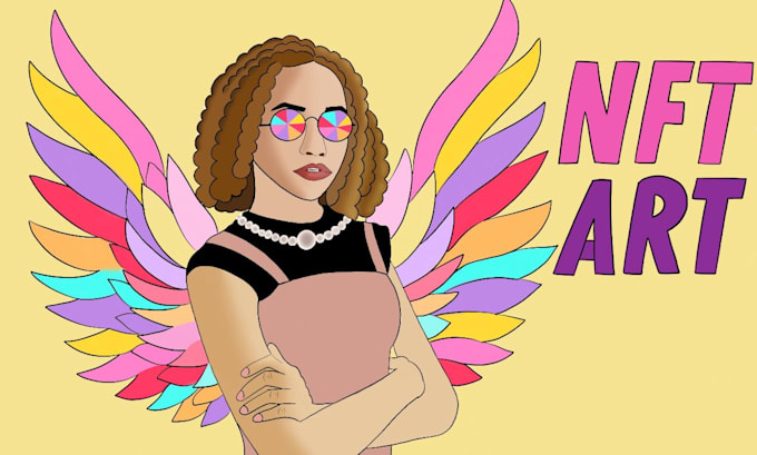 Draw custom nft art and nft cartoon for you by Anum_arts | Fiverr