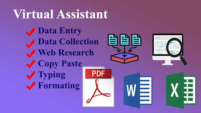 Copy paste, data collection, scan page, pdf to excel, excel cleaning by ...