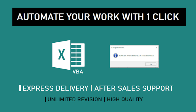 Automate Tasks In Excel Or Access With Vba And Sql By Sohtou Fiverr