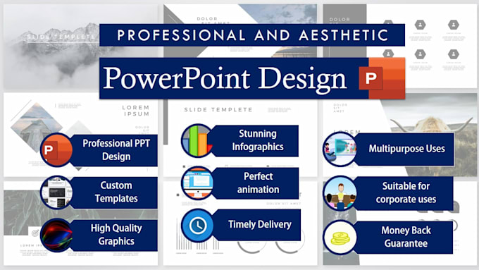 Design professional and aesthetic powerpoint design for focusing ...