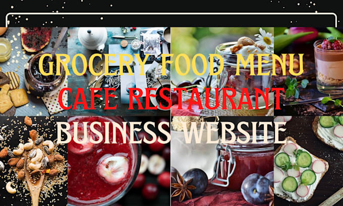 Build grocery food menu cafe restaurant business responsive website by ...