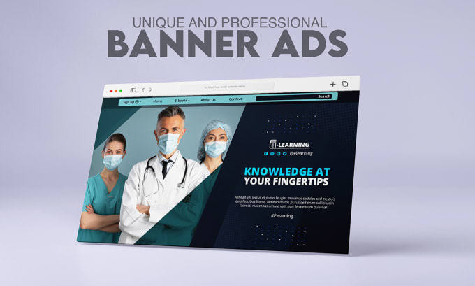Design unique and professional website banners, headers, cover by ...