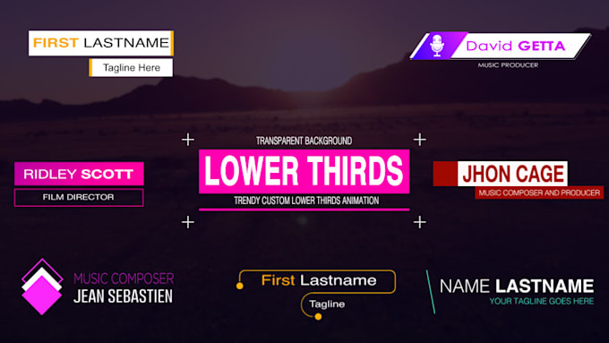 Do text animation, lower thirds, title intro, kinetic typography by Cgart7 | Fiverr