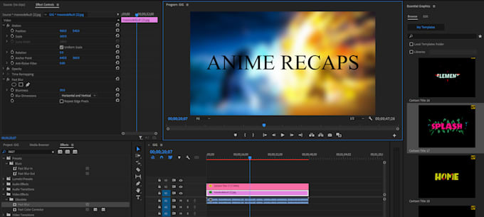 Do professional anime recaps videos by U_a1d87b609407 | Fiverr