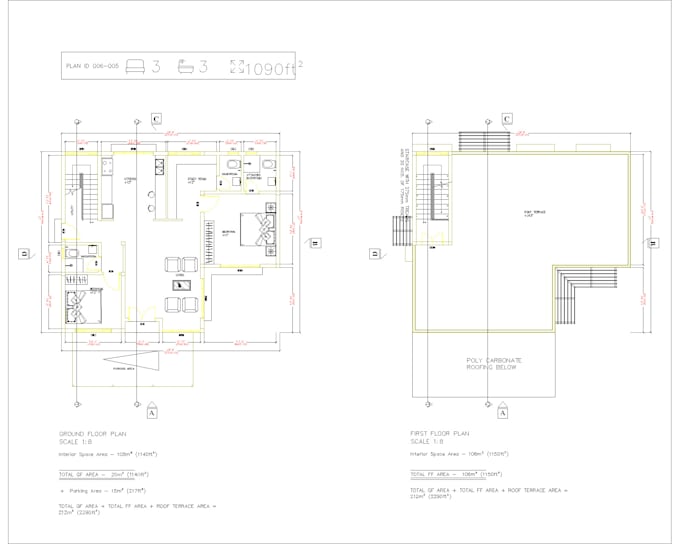 2d floor plan for your hand sketch by Harish_mohamed | Fiverr