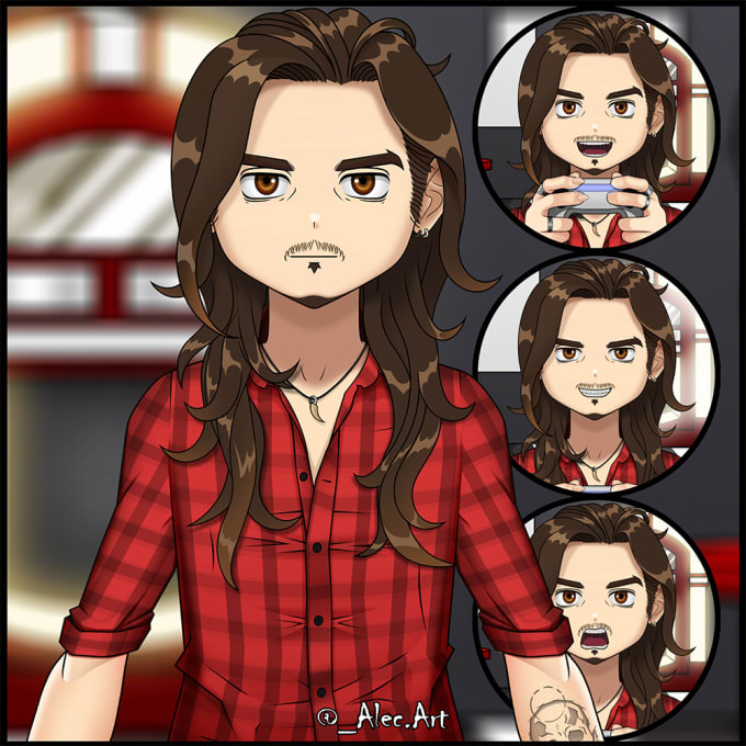 Draw Your Custom Pngtuber By Alec Art Fiverr