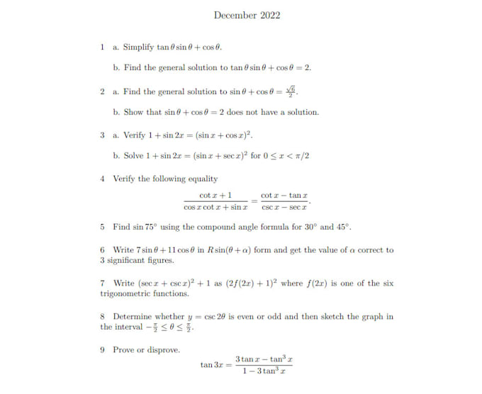 Create math and physics questions by Ualibek | Fiverr