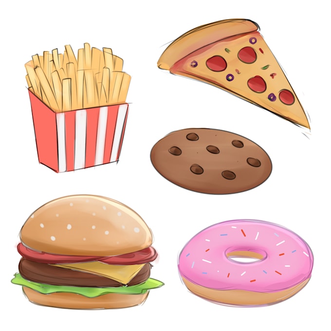 Draw 2d game art props, icons, items, objects by Juniorschool | Fiverr
