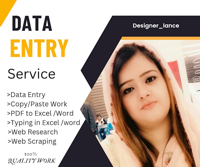 Do perfect data entry, web research and copy paste by Designer_lance | Fiverr