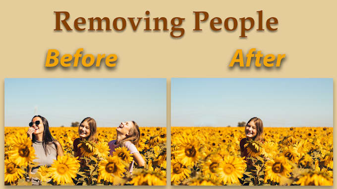 Add or remove person, objects, change background, enhance photo using photoshop by Kelsangg | Fiverr