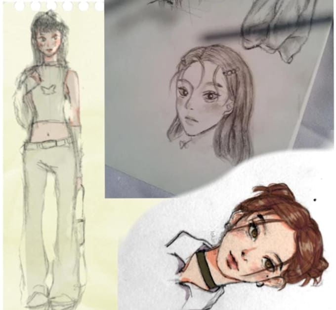 Draw you an anime, manga, manhwa style drawing by Lokarahs | Fiverr