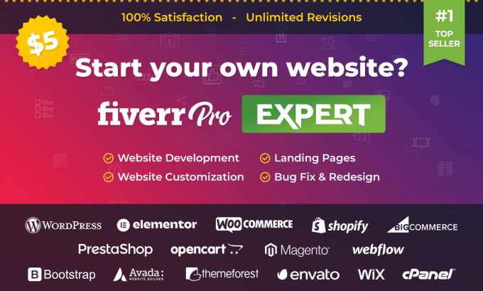 Build ecommerce website, bug fix, customization, seo by Pmkorat | Fiverr