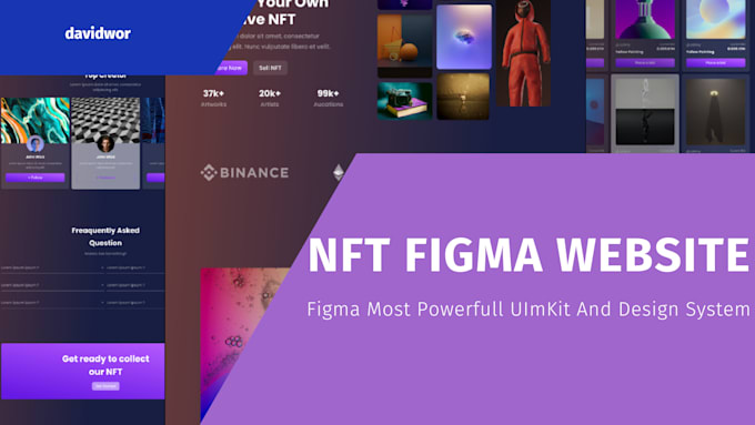 Create modern nft website design and nft landing page ui ux using figma by Davidwor | Fiverr