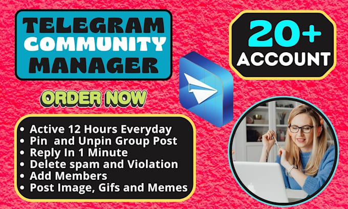 Seien sie telegram-community-manager und gruppenmoderator, administrator