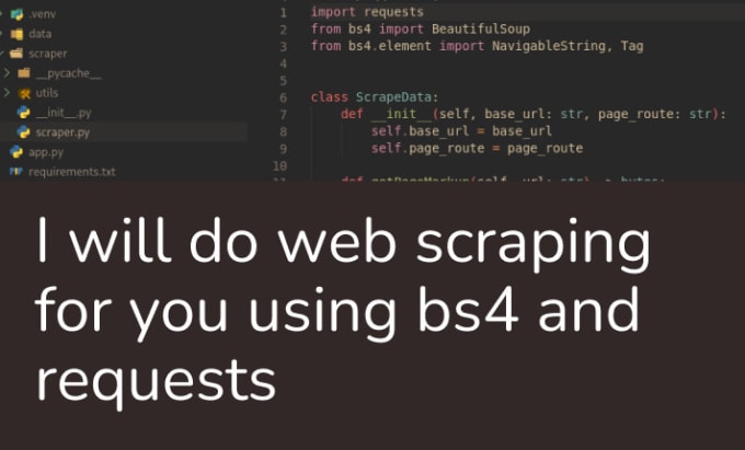 Do Webscraping With Requests And Bs4 Python Module By Morpheus014 Fiverr