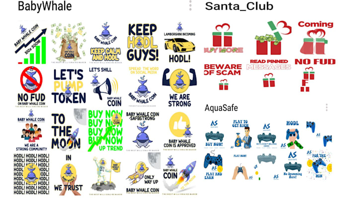 Design amazing telegram stickers for your crypto project by Jovinmjungu ...