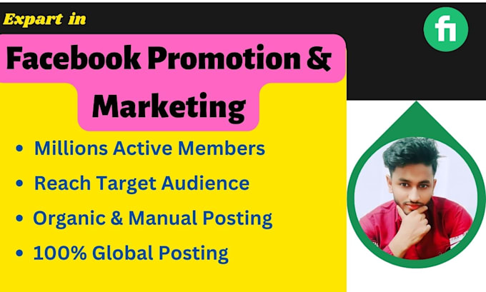 Do facebook marketing and promotion to 5 millions by Aripon2021 | Fiverr