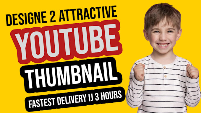 Design 2 youtube thumbnail in 3 hours by Zeeshan0309 | Fiverr