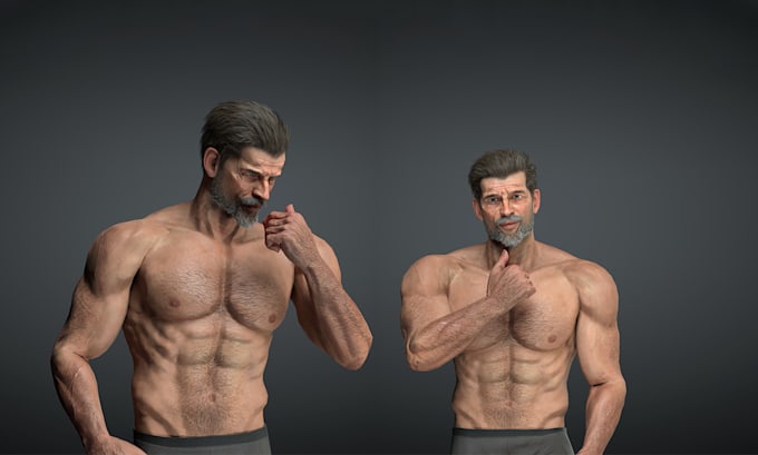 Create 3d realistic character modeling for unity games ue and animation by Foxogic_3d | Fiverr