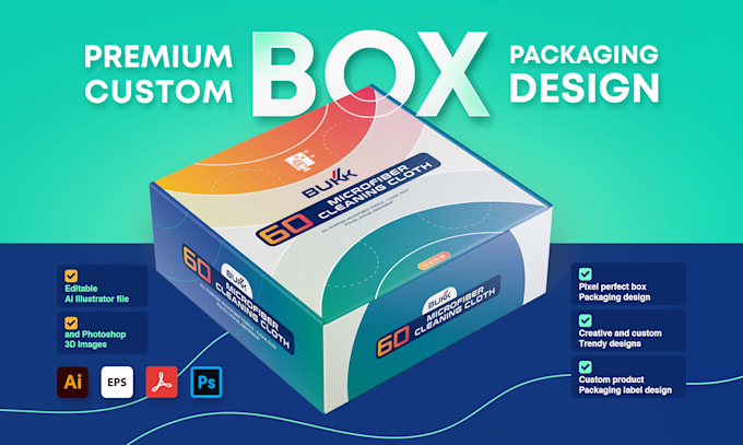 Do product box design, packaging box design, mailer box design and 3d ...