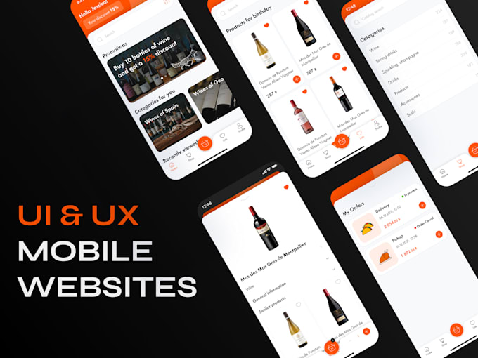Create mobile app ui ux design by Ellensvid | Fiverr