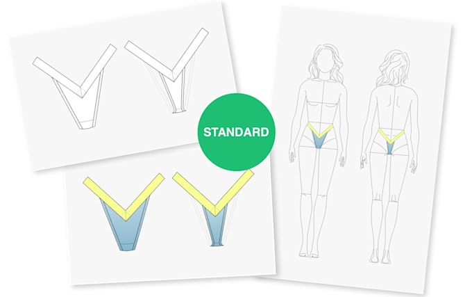 Create a technical drawing in color, on the body by Tustago | Fiverr