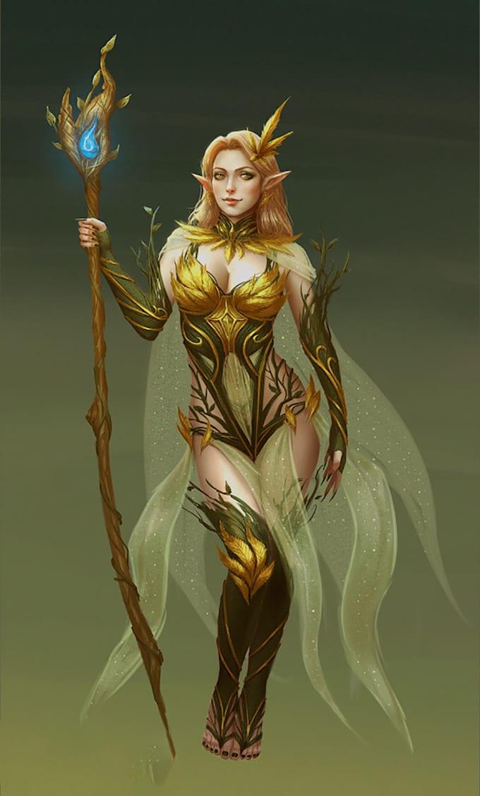 Draw Character Concept Art Illustration Dnd Character Artfantasy By Kirstenloui Fiverr 