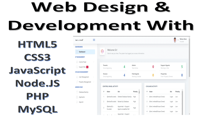 Be Your Fullstack Web Developer Html5 Css3 Javascript Node Js Php Mysql By Rehan44akon