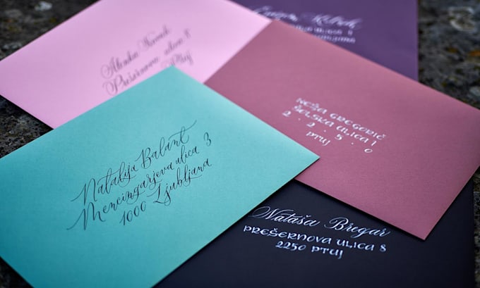 Write a calligraphy on your envelopes by Literas | Fiverr