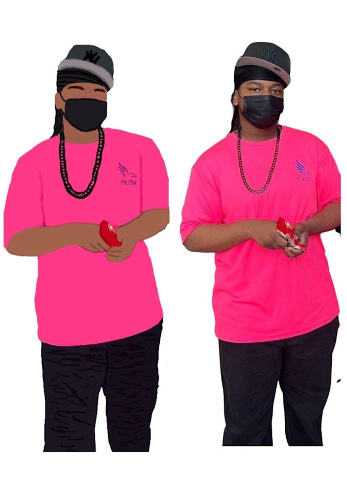 Draw a basic full body art portrait of yourself by Aswaek | Fiverr