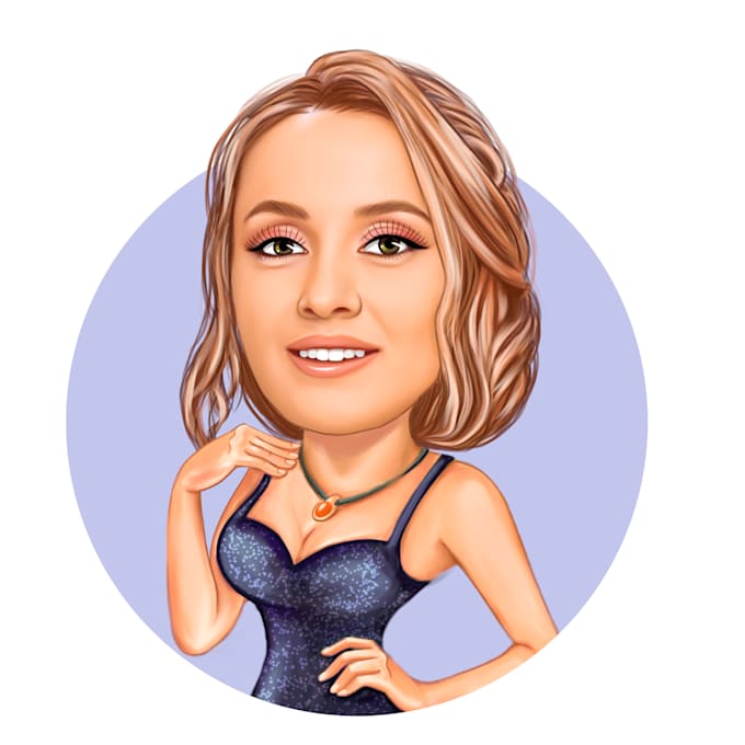 Draw headshot avatar portrait cartoon in 24 hours by Shainogaj | Fiverr