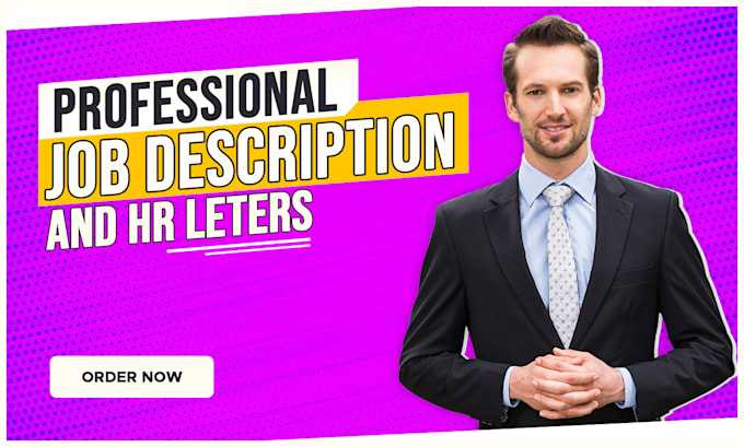 Professional hr letters and job description that attracts your ideal ...