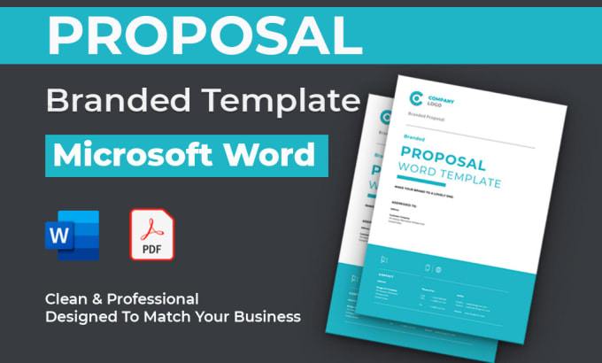 Design editable word proposal template by Ms_office_365 | Fiverr