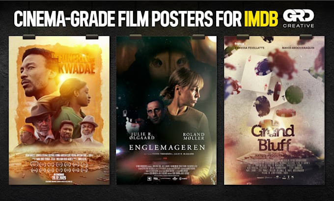 Design a professional unique cinematic movie and film poster by ...