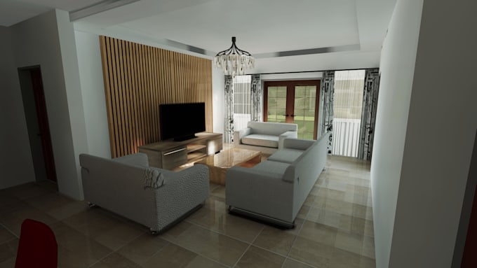 Make a 3d architectural render app you can interact with by ...