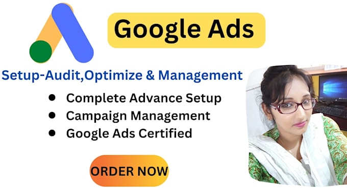 Setup optimize and manage google ads campaigns by Pinkesardar | Fiverr