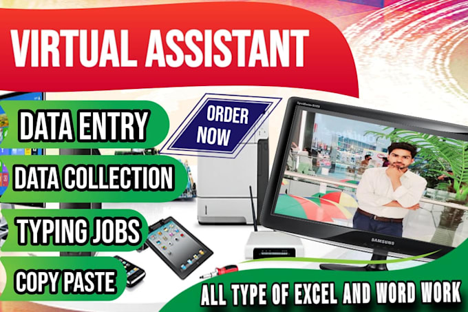 Do virtual assistant, data entry, copy paste, typing and admin tasks by ...