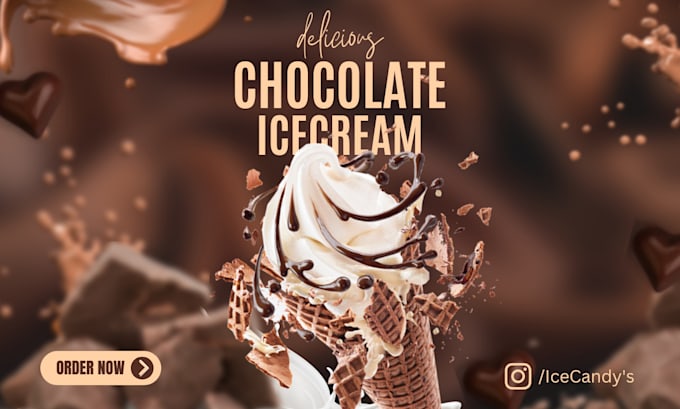 Professional ice cream instagram and facebook posts by Loffydoni | Fiverr
