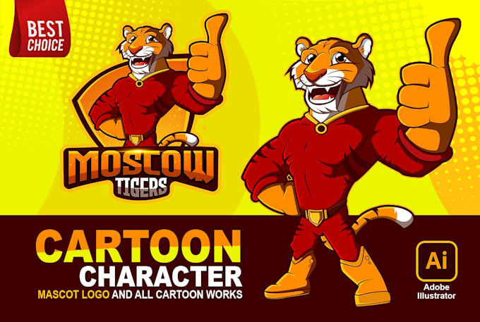 Design unique custom cartoon characters and mascot logo by Mish_arts ...
