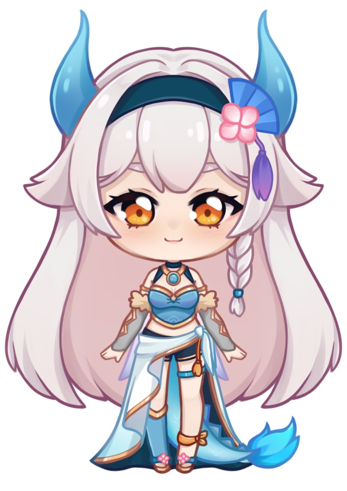 Draw cute chibi of your character by Vasirii_ | Fiverr