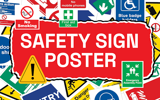 Design a professional safety sign poster for your factory by ...