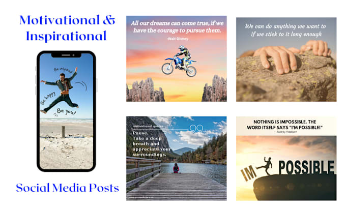 Design compelling motivational and inspirational posts by Plinkdigital ...