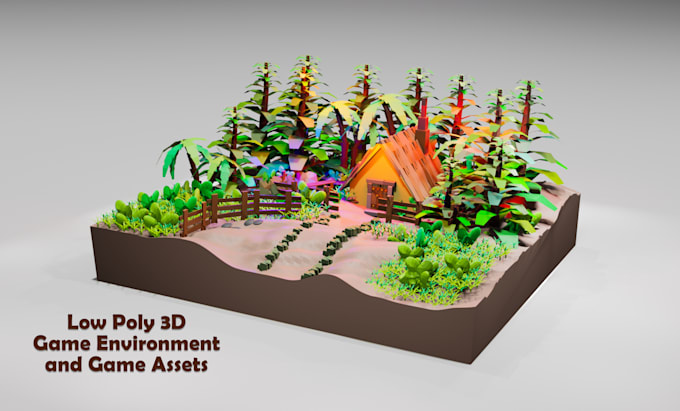 Create low poly 3d model, low poly 3d game asset and prop by Designerscavedc | Fiverr